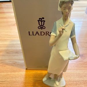Lladro | Art | Lladro Black Nurse Making Rounds 6256 | Poshmark